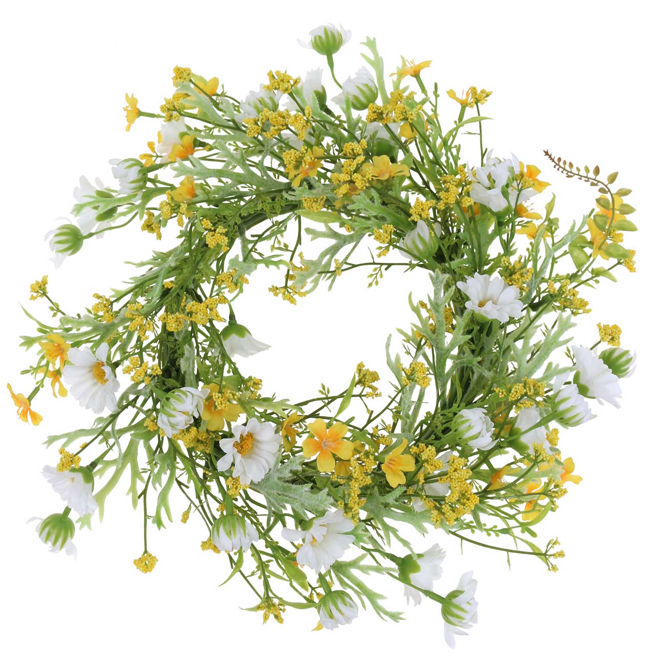 Floristik24.se Blomkrans med träanemoner vit, gul Ø30cm-66707